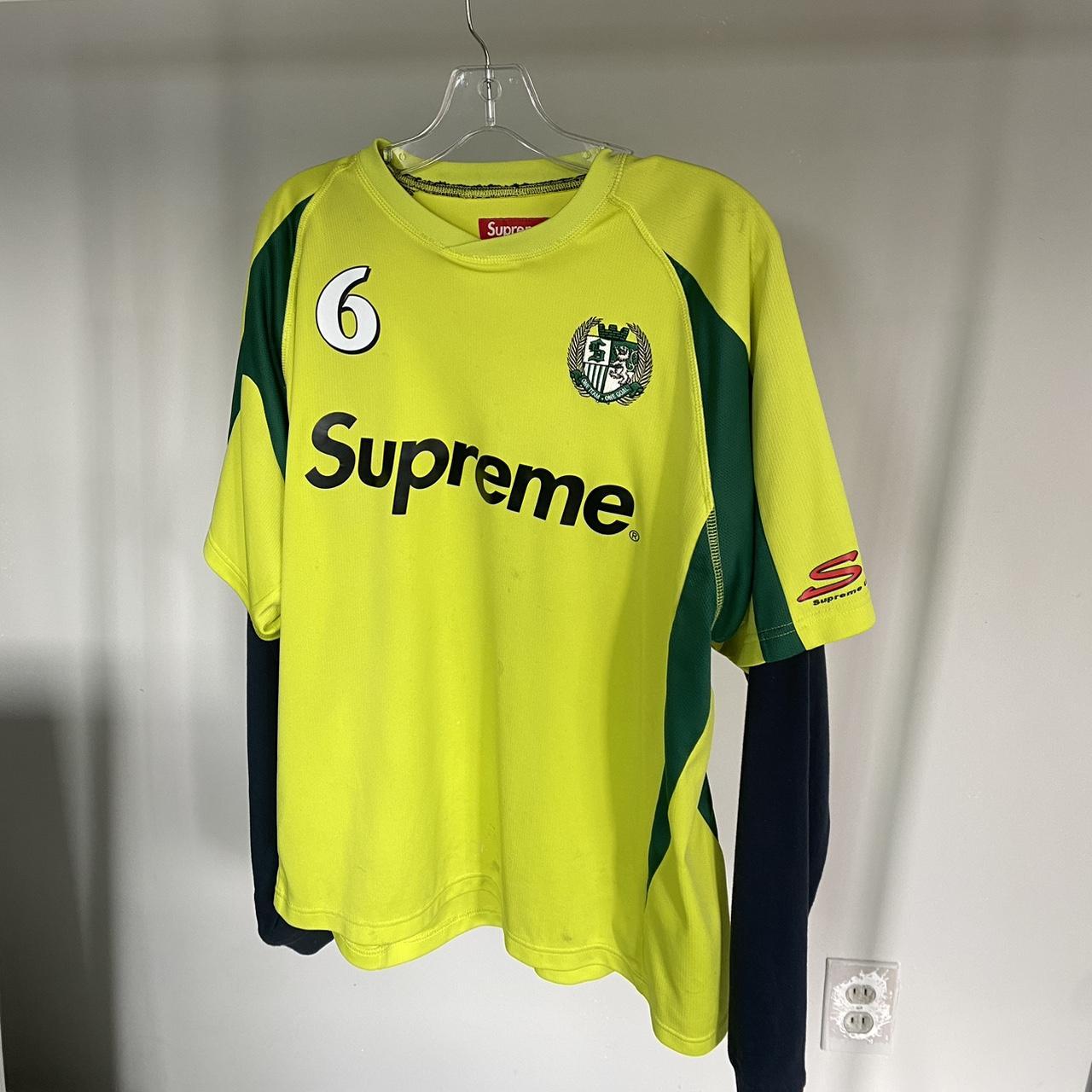 Supreme soccer jersey - Depop