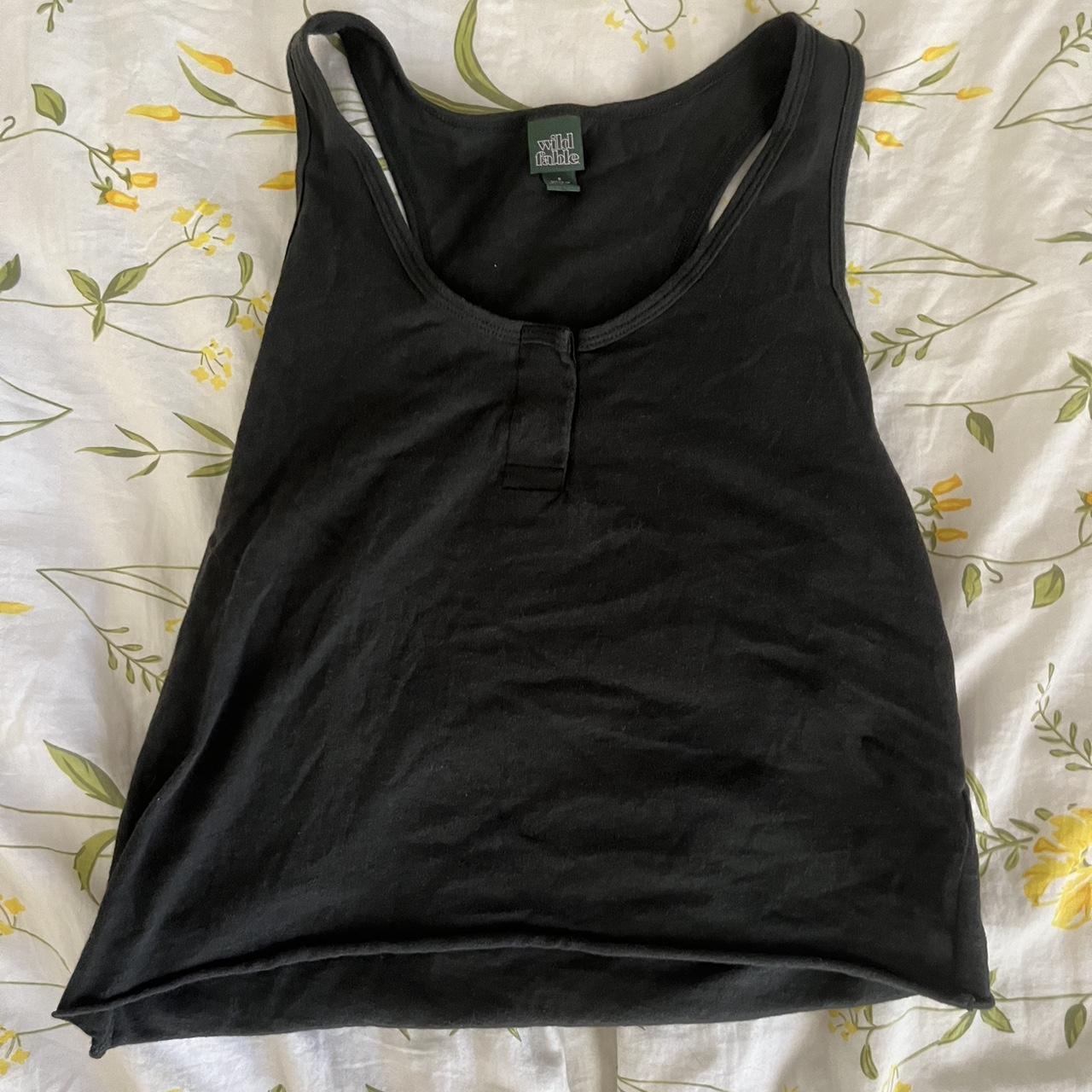wild fable black tank top -size s -PAYPAL PAYMENT... - Depop
