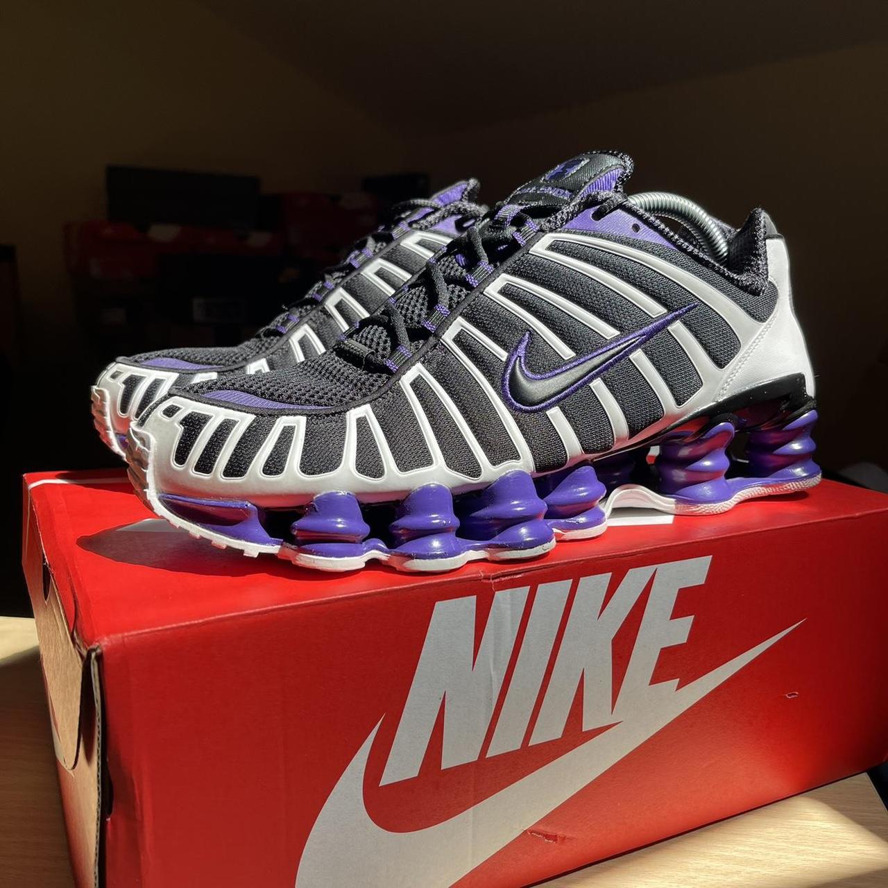 Nike Men's Purple and White Trainers | Depop