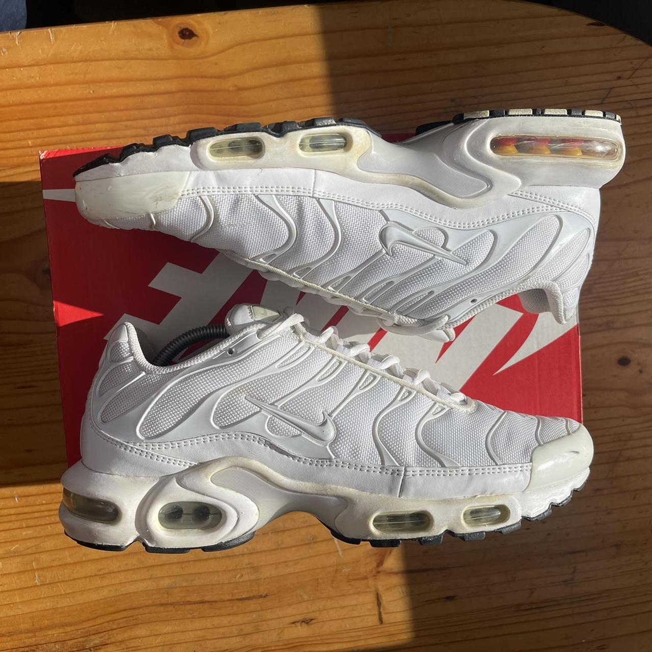 Nike TN Air Max Plus White UK 10 #nike #tn - Depop