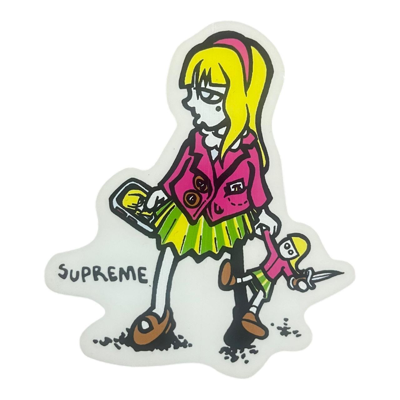 SUPREME Suzie Switchblade Sticker White box logo... - Depop
