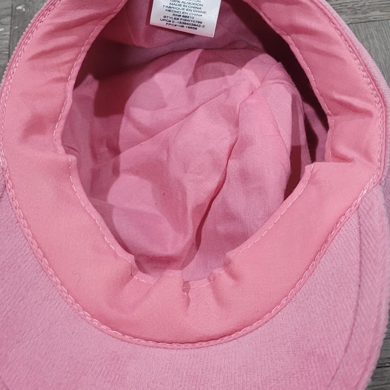 Y2K 2000s pink newsboy beret Corduroy hat Super... - Depop