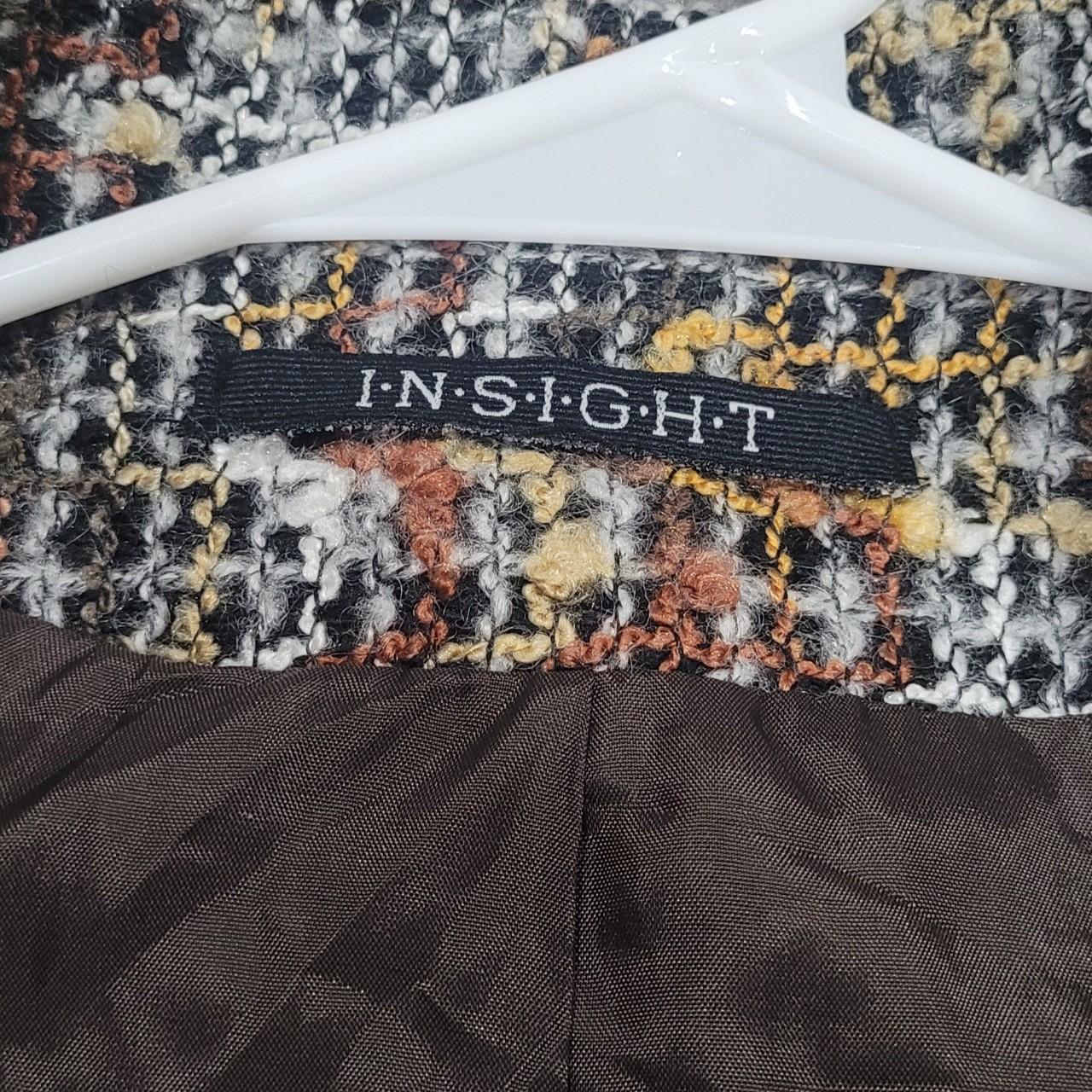 Insight tweed wool fitted blazer Cute colorful... - Depop