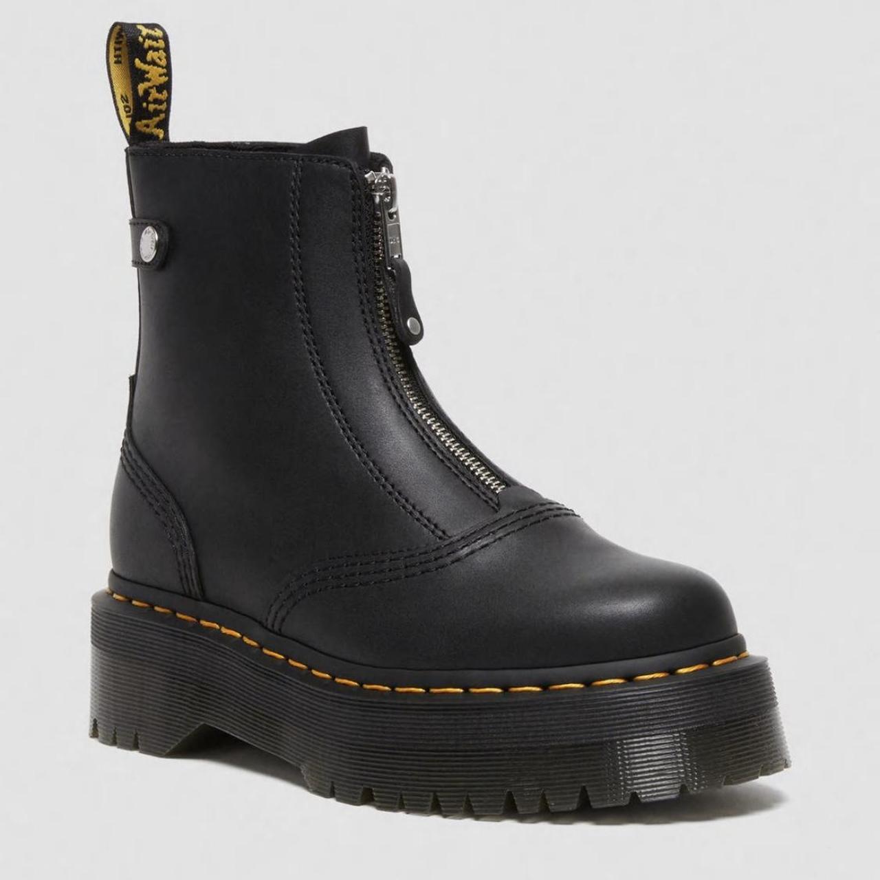 Doc marten platform zip boots - owned for 6 months... - Depop