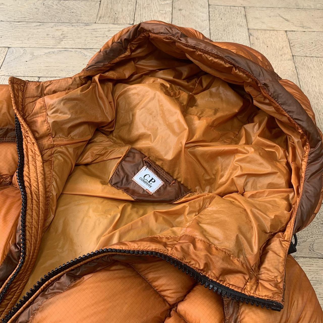 CP Company orange DD shell puffer jacket Down... | Depop