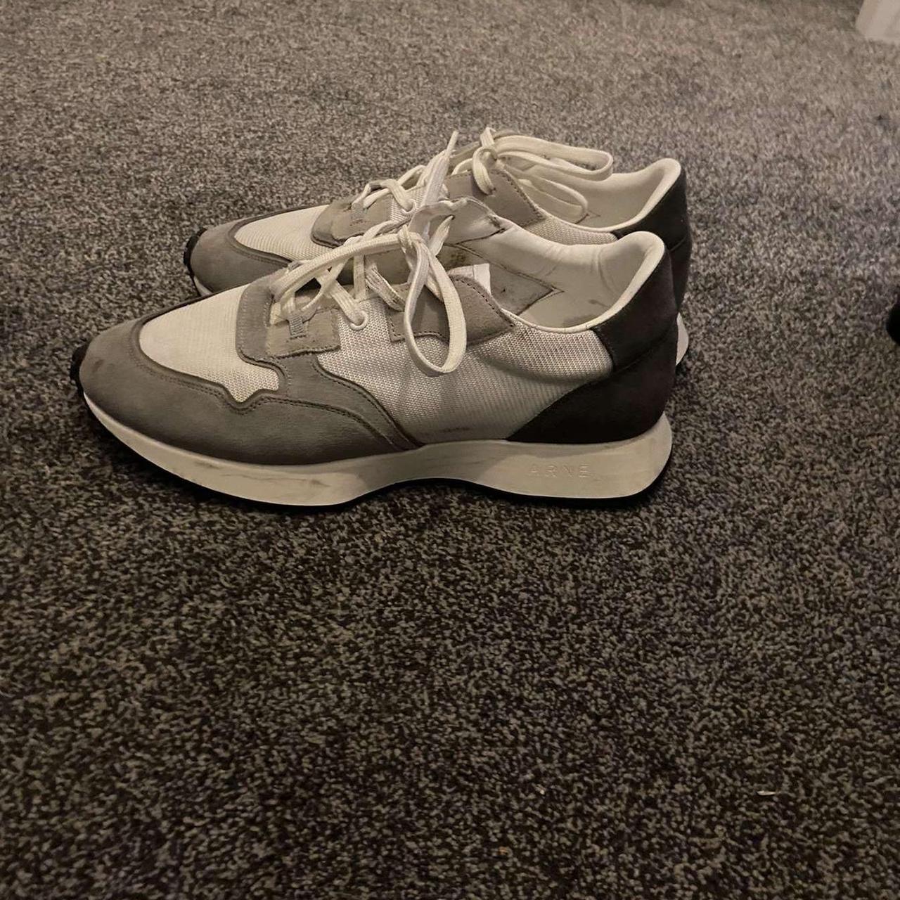 White grey arne shoes Sign of wear but still look... - Depop