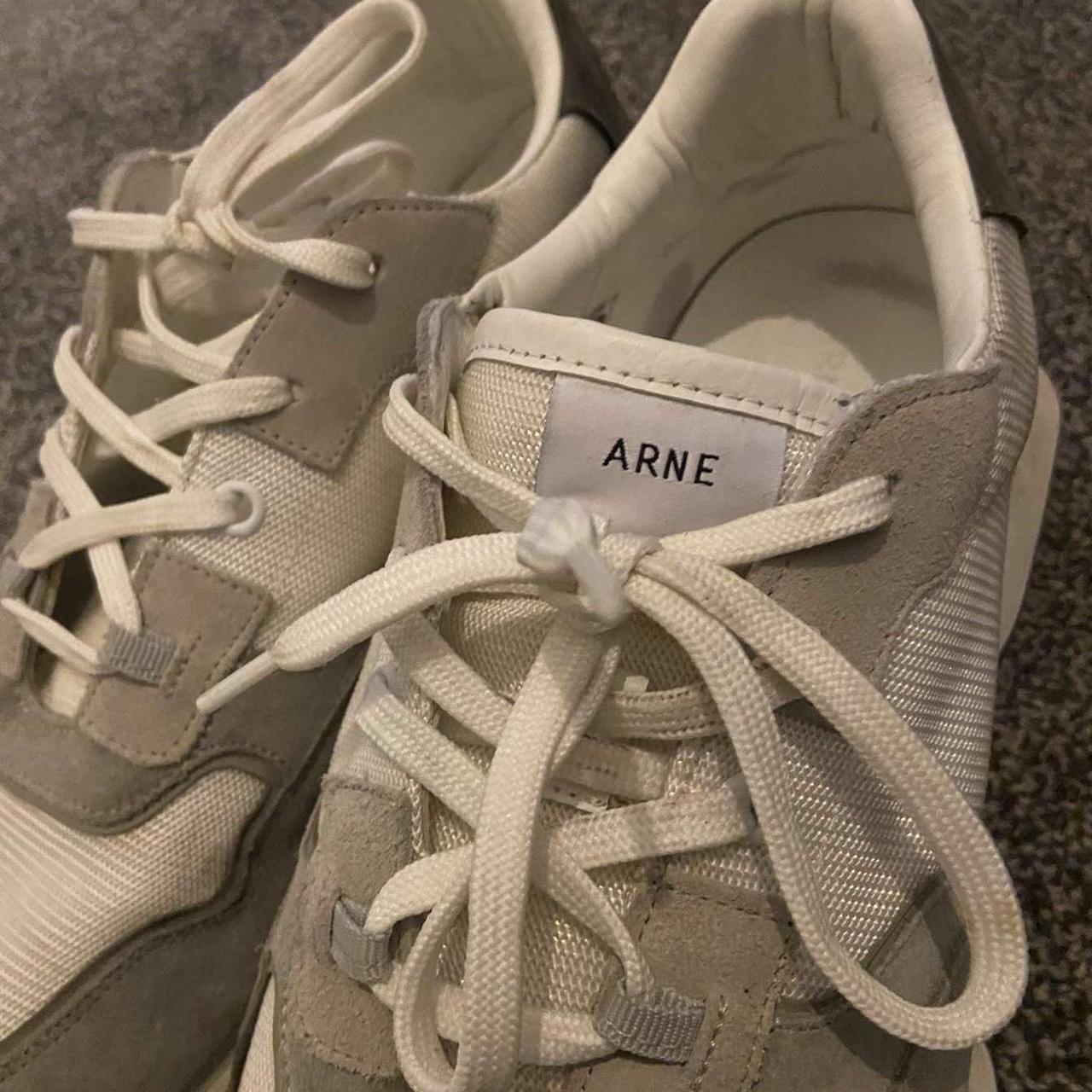 White grey arne shoes Sign of wear but still look... - Depop