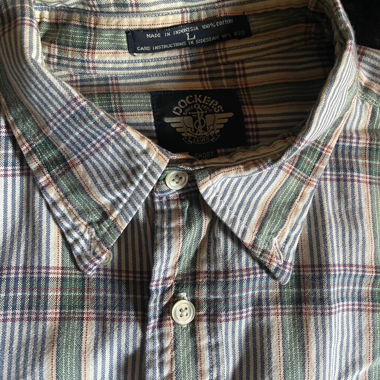 dockers button up large 90s 2000s - Depop