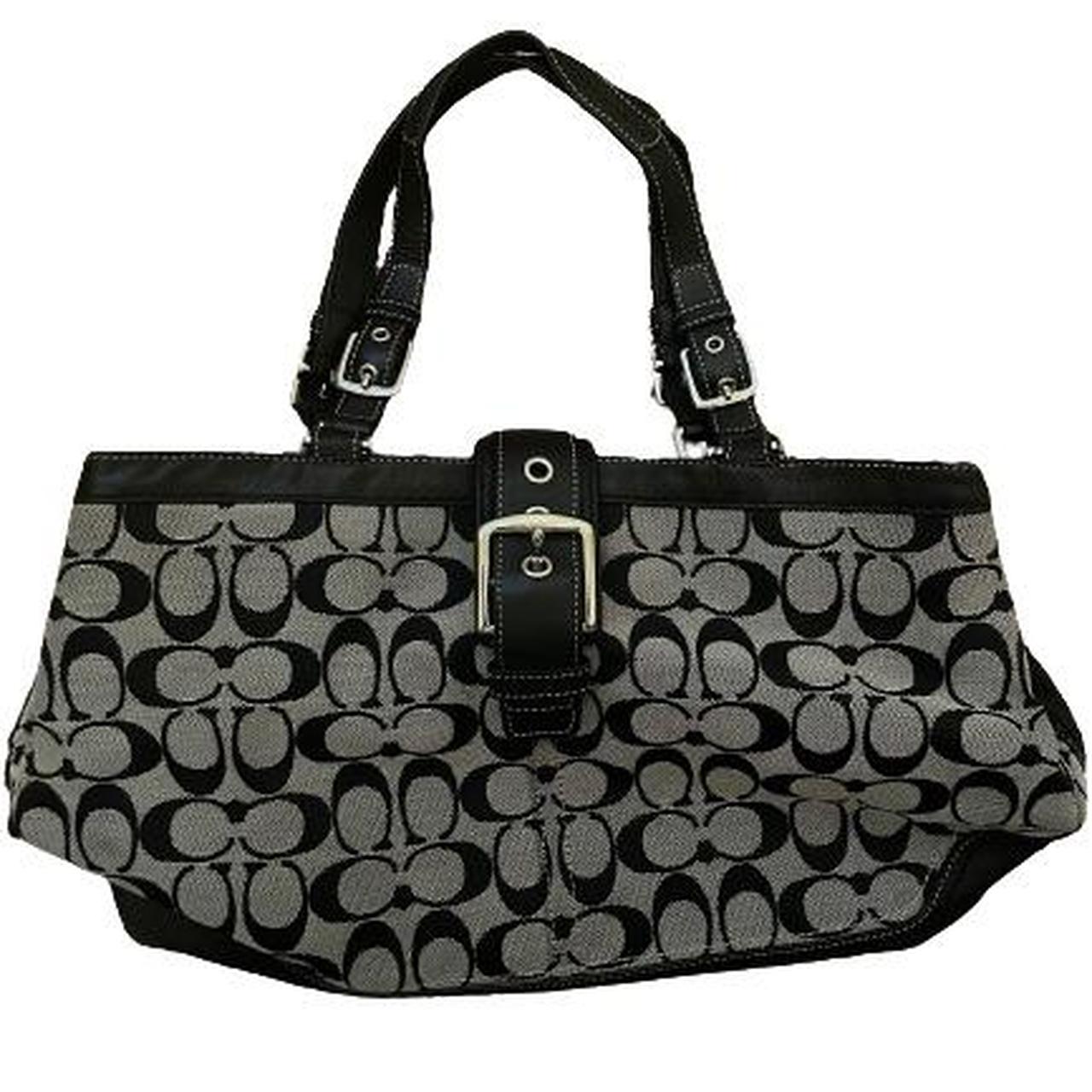 coach vintage large black shoulder bag perfect... - Depop