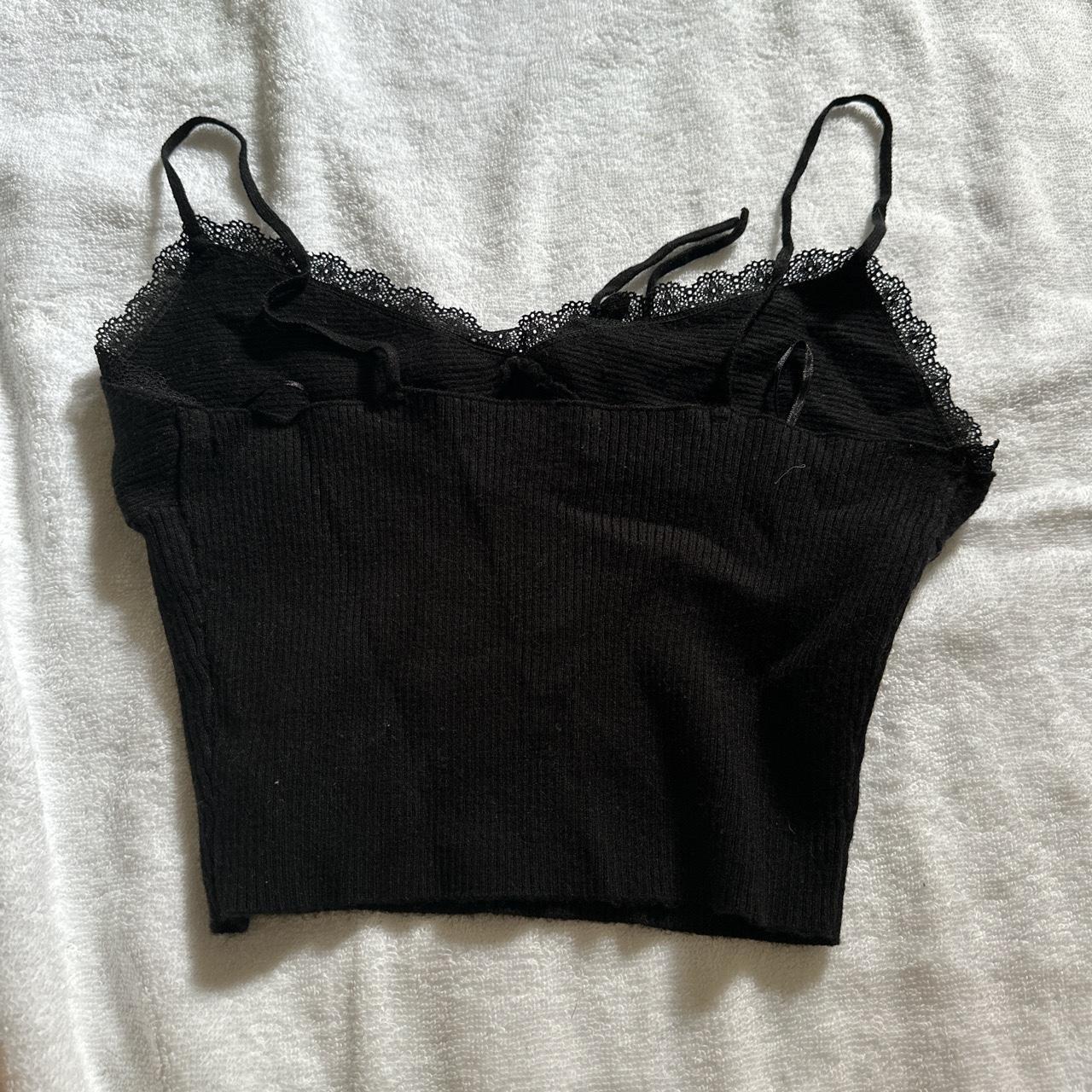 cute lace knit pacsun top - would keep but doesn’t... - Depop