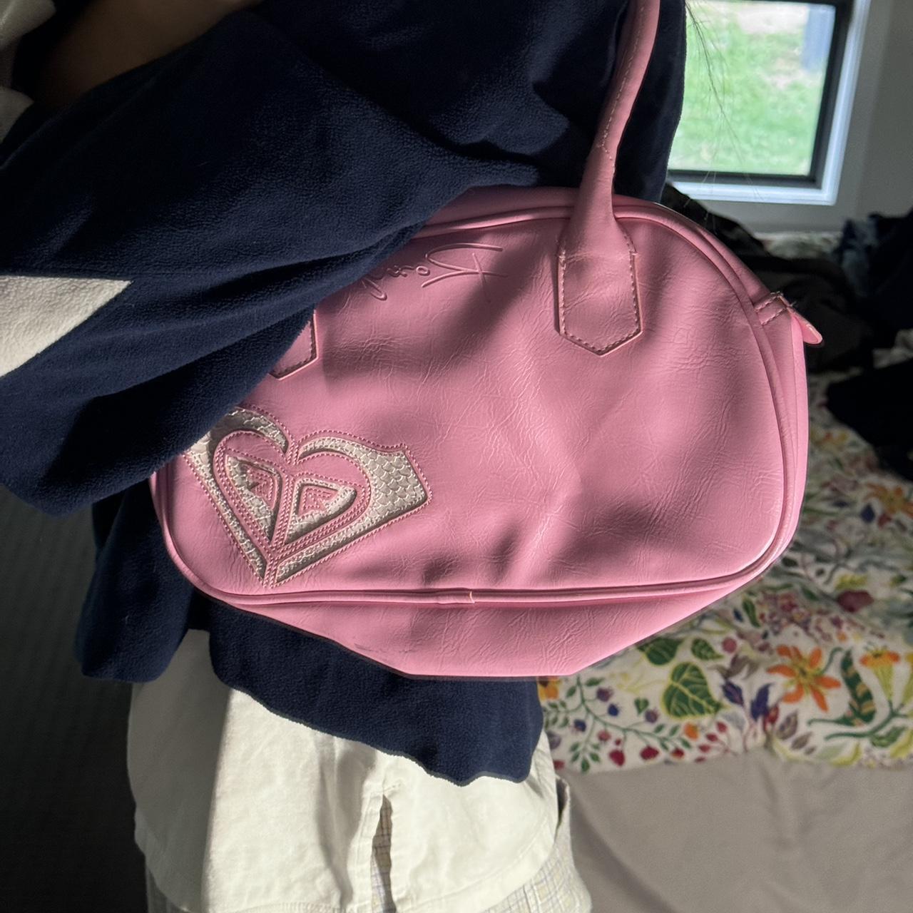 Pink Roxy mini shoulder bag - Depop