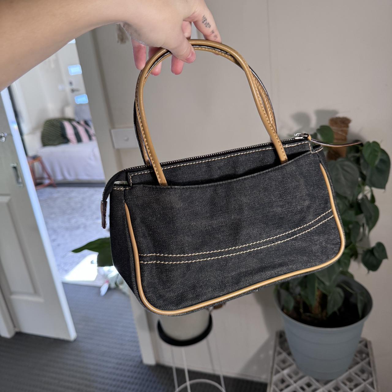Vintage denim mini bag fits over the shoulder but is... | Depop