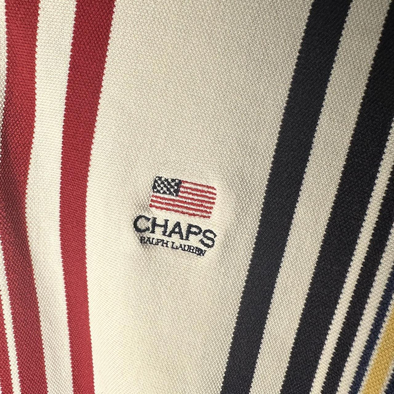 Chaps Ralph Lauren striped polo #collar... - Depop