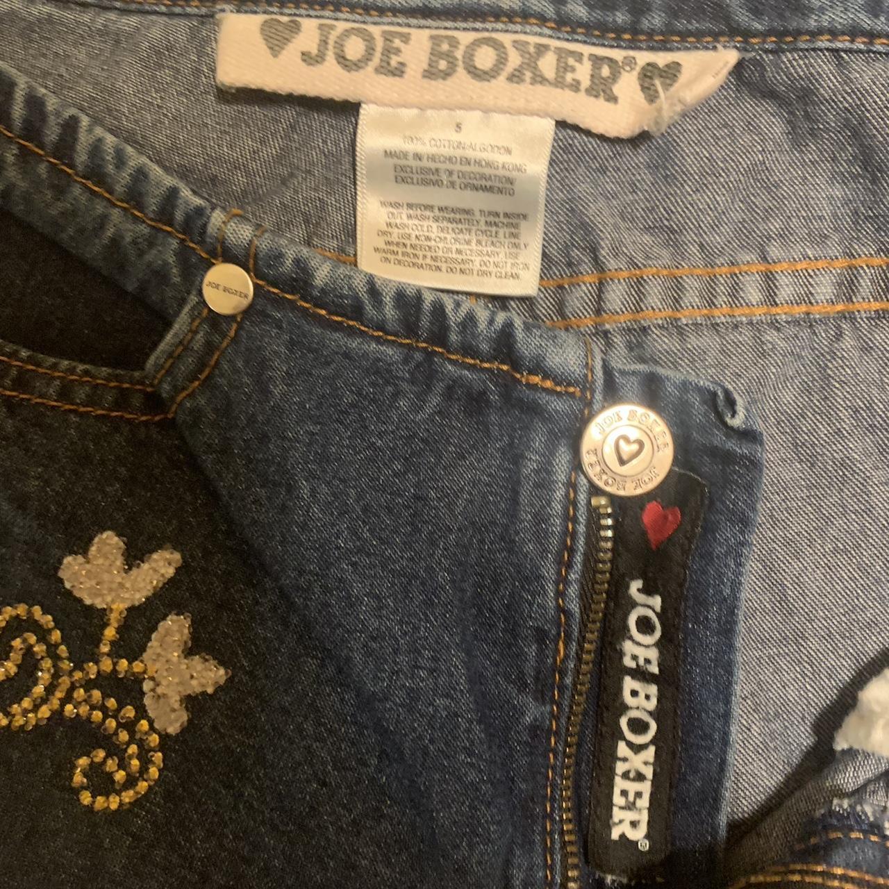 Joe Boxer Women's Navy and Yellow Jeans | Depop