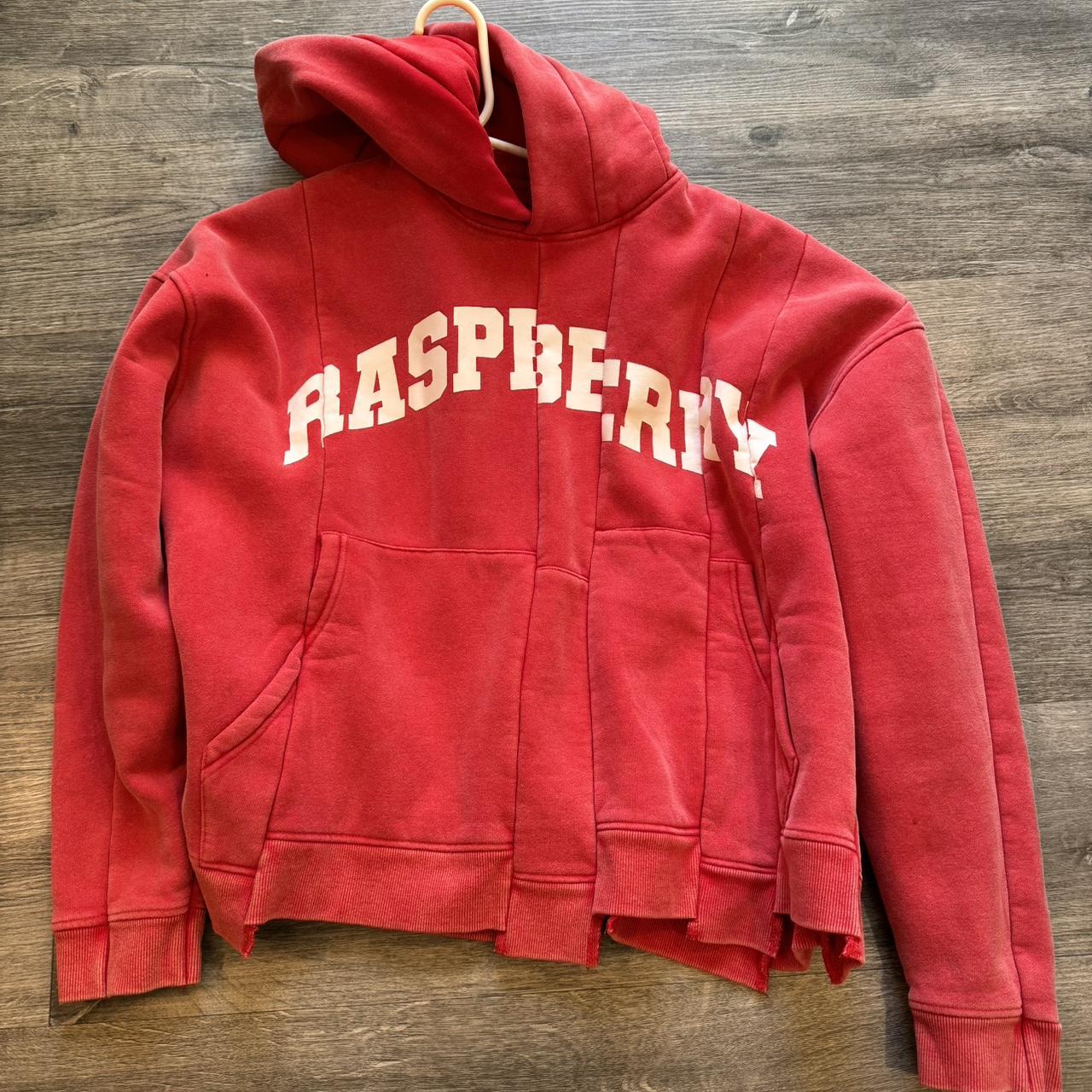 GvGallery Raspberry spliced hoodie Size: Medium... - Depop