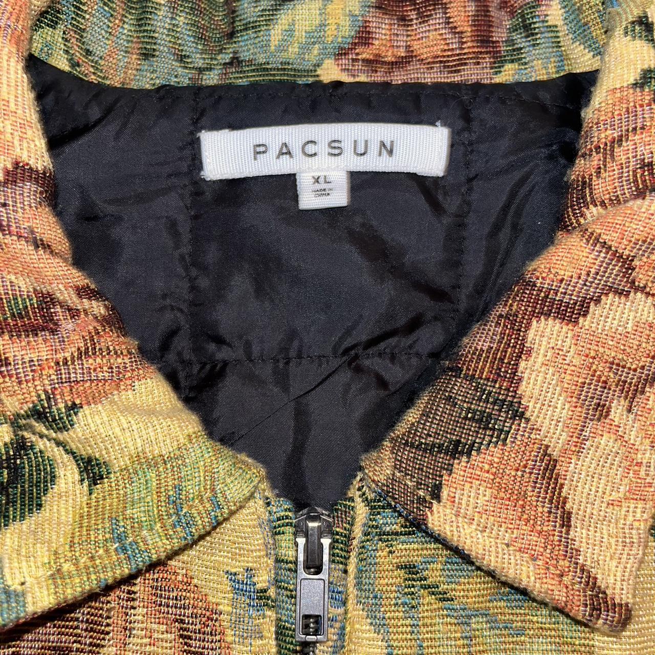 Pacsun floral embroidery jacket - Depop
