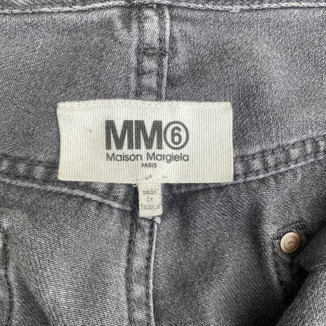MM6 Maison Margiela Women's Grey and Black Jeans | Depop