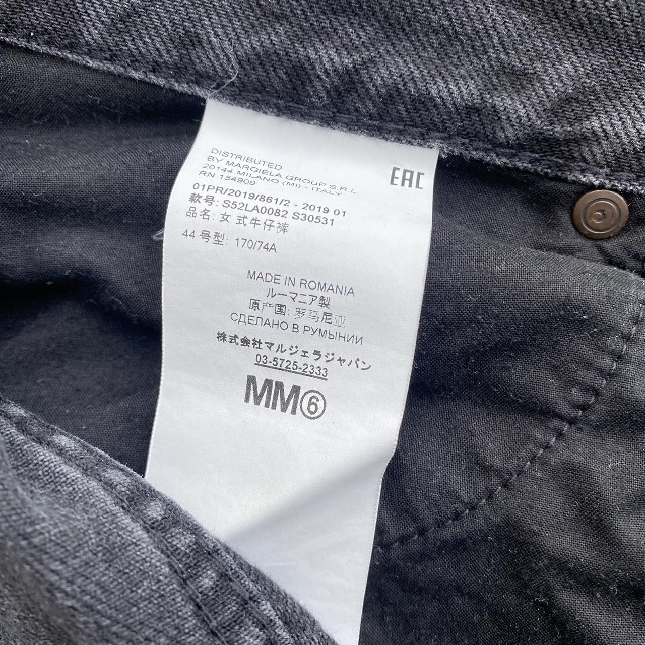 MM6 Maison Margiela Women's Grey and Black Jeans | Depop