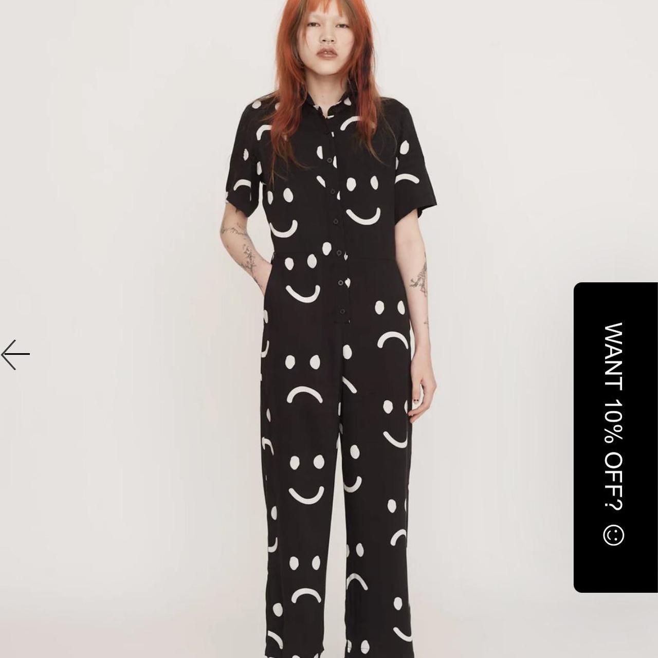 Lazy Oaf Happy Sad Jumpsuit - SOLD OUT online!! Size... - Depop