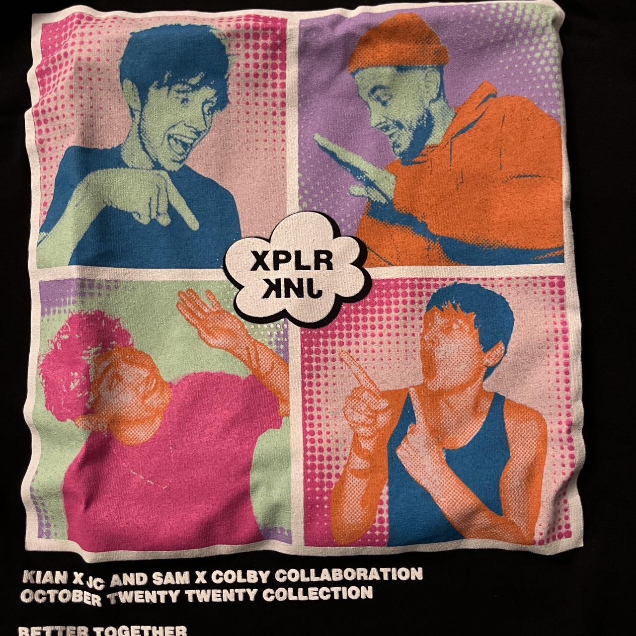 FanJoy XPLR X KNJ collab shirt Kian X Jc AND Sam X... - Depop
