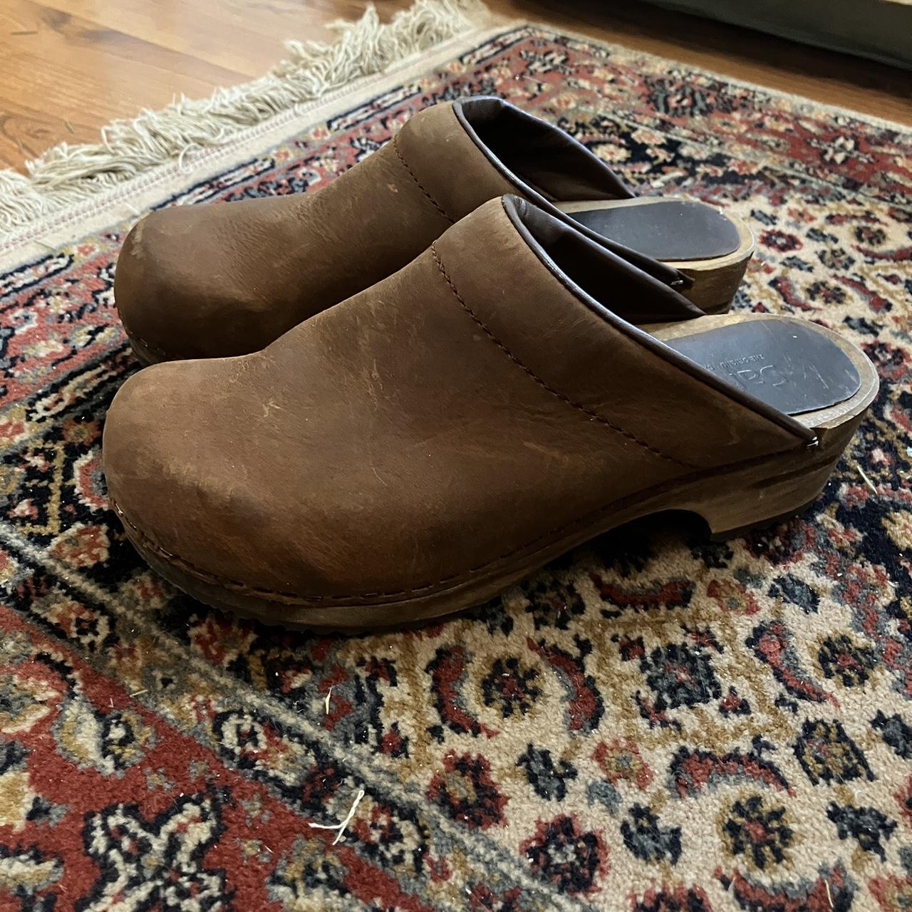 Incredibly cute Danish wooden clogs Perfectly worn... - Depop