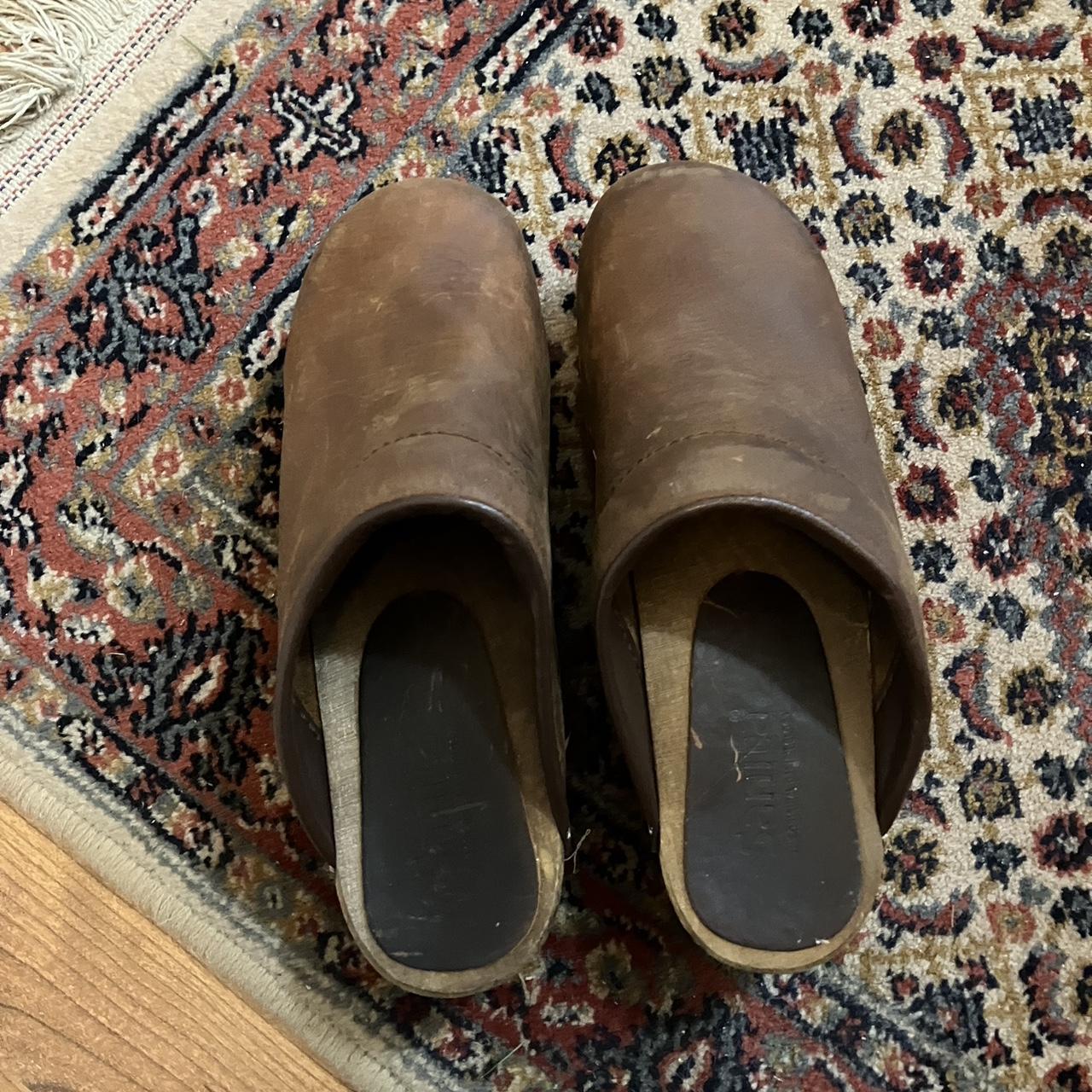 Incredibly cute Danish wooden clogs Perfectly worn... - Depop