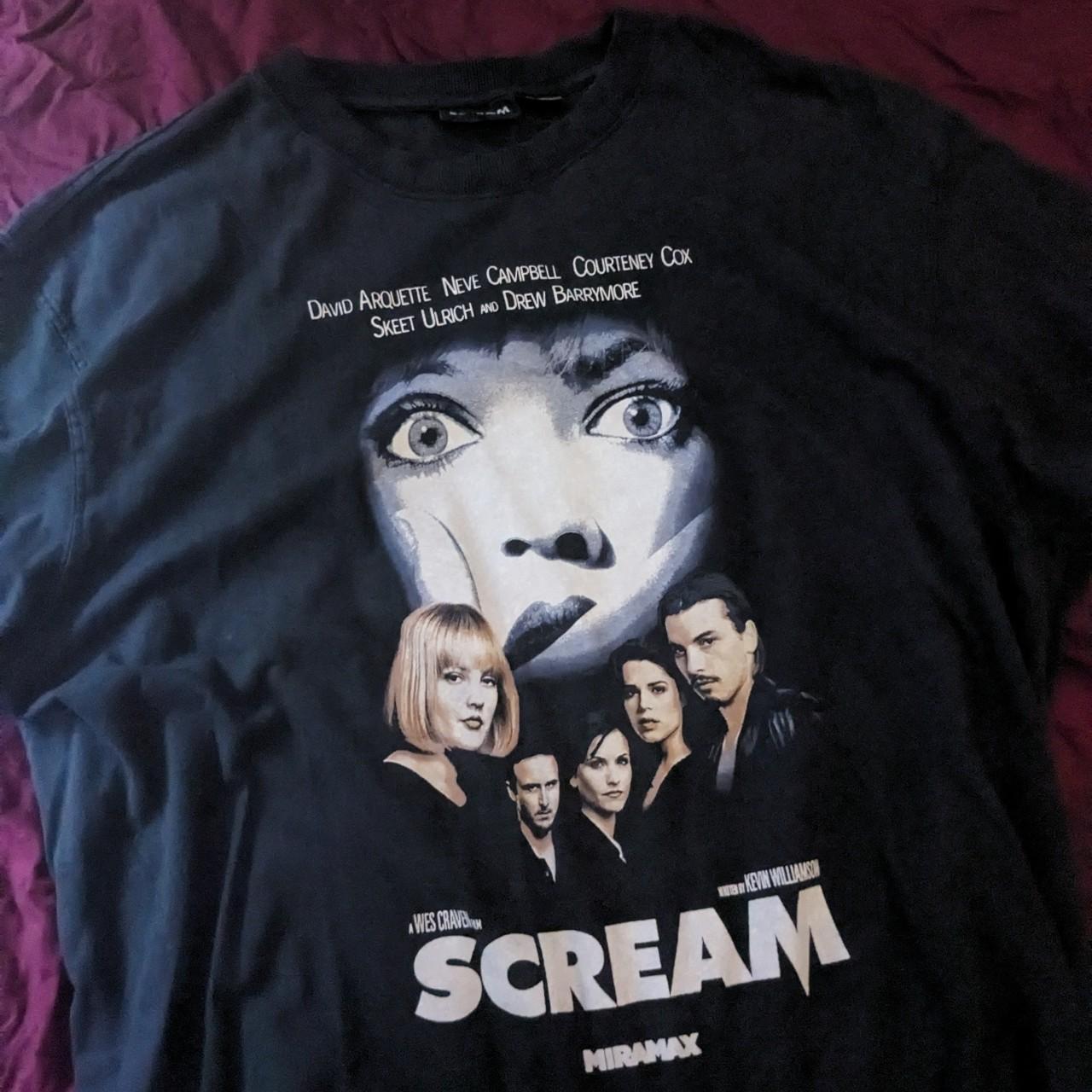 scream horror movie tshirt only worn once or twice ... - Depop