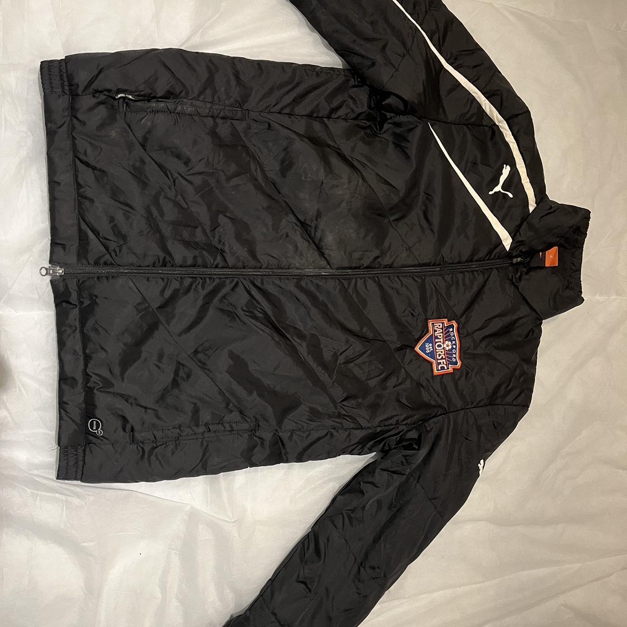 Puma Rockford Raptors FC vintage black jacket,... - Depop