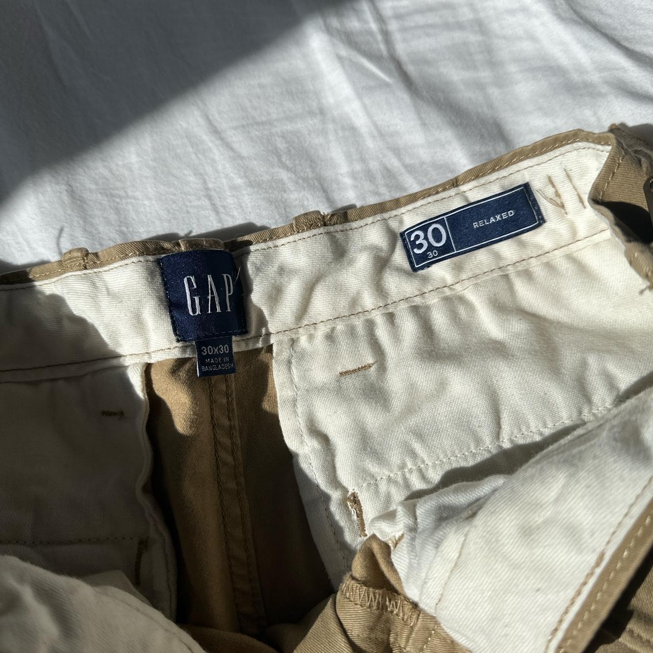 Gap Men's Tan and Khaki Trousers | Depop