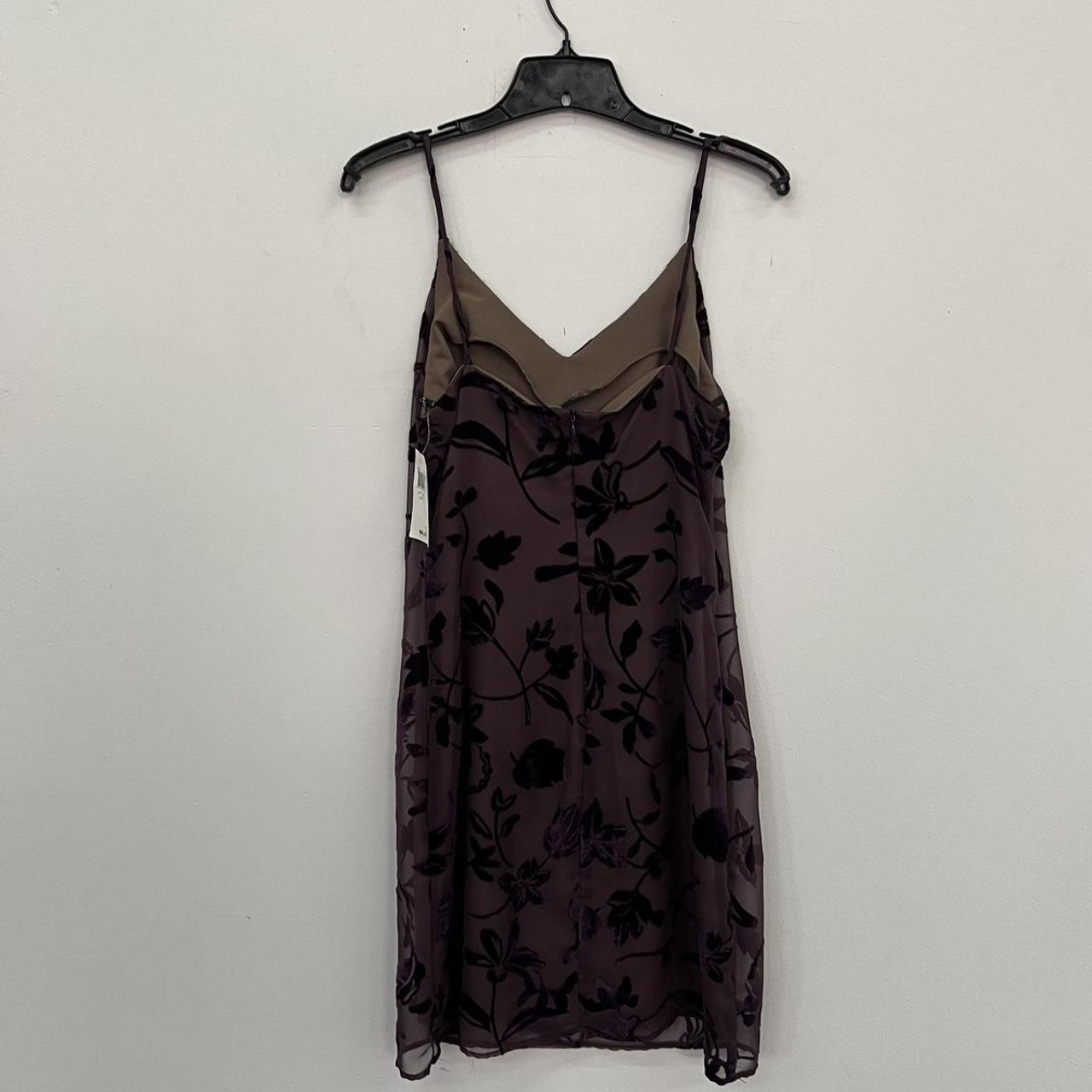 Size 7 burnout velvet slip dress by Rampage Clothing... - Depop