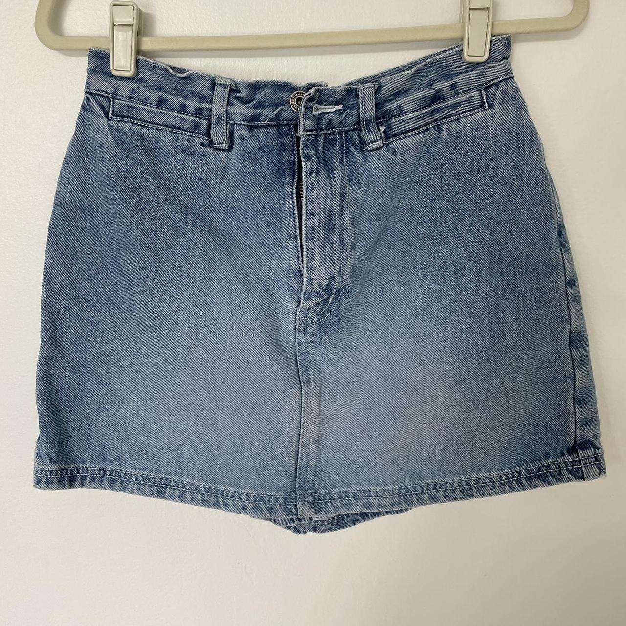route 66 vintage jean/denim skort - fits like 2,... - Depop