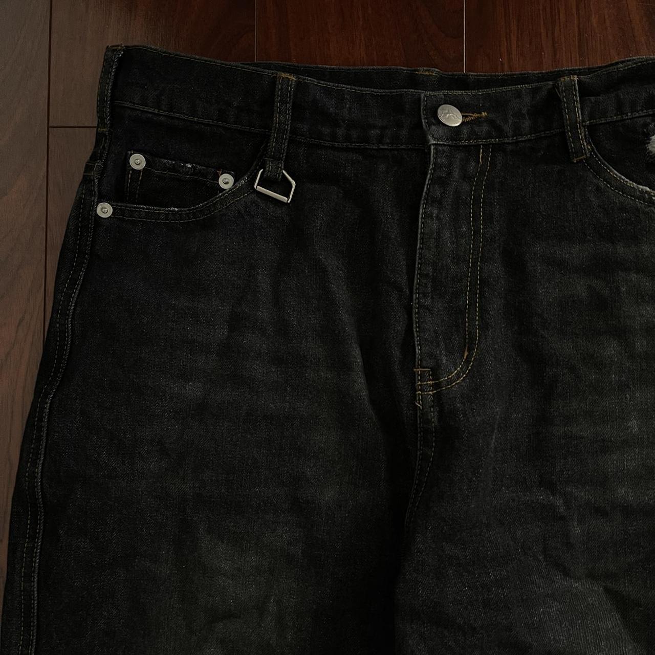 ditch la basic black denim fit 30x30 11 inch leg... - Depop