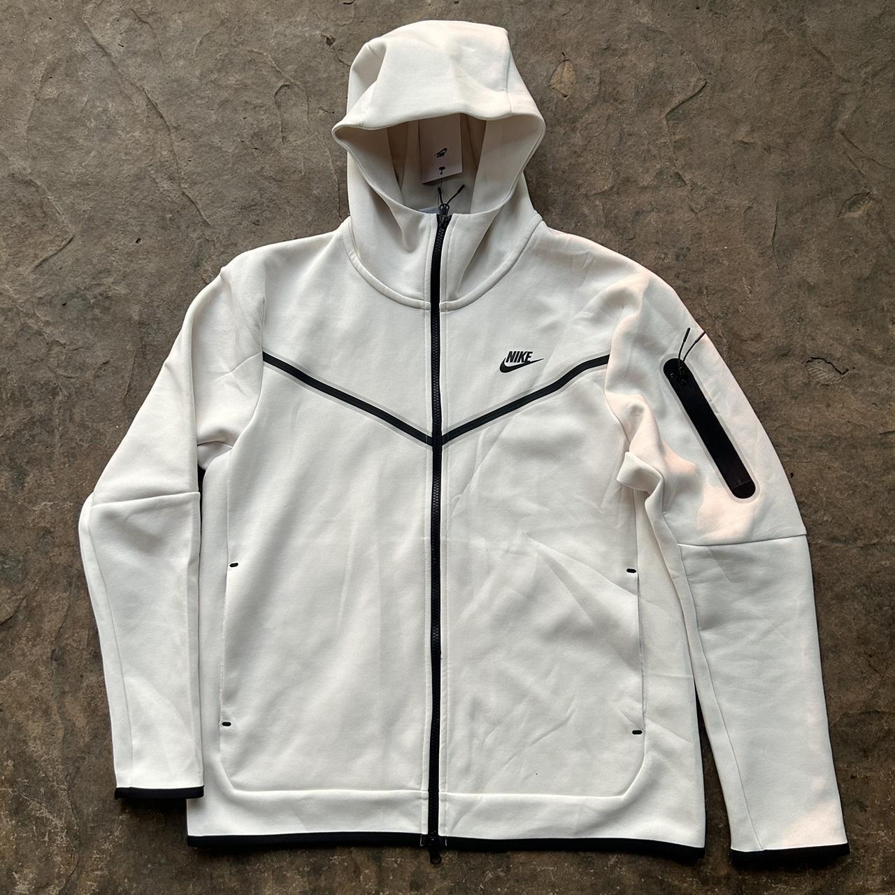 Nike White tech fleece brand new large brand new... - Depop