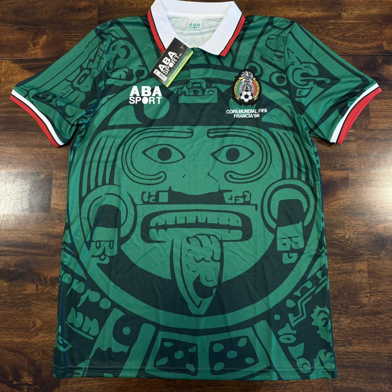 aba sport México 1998 france futbol jersey size... - Depop