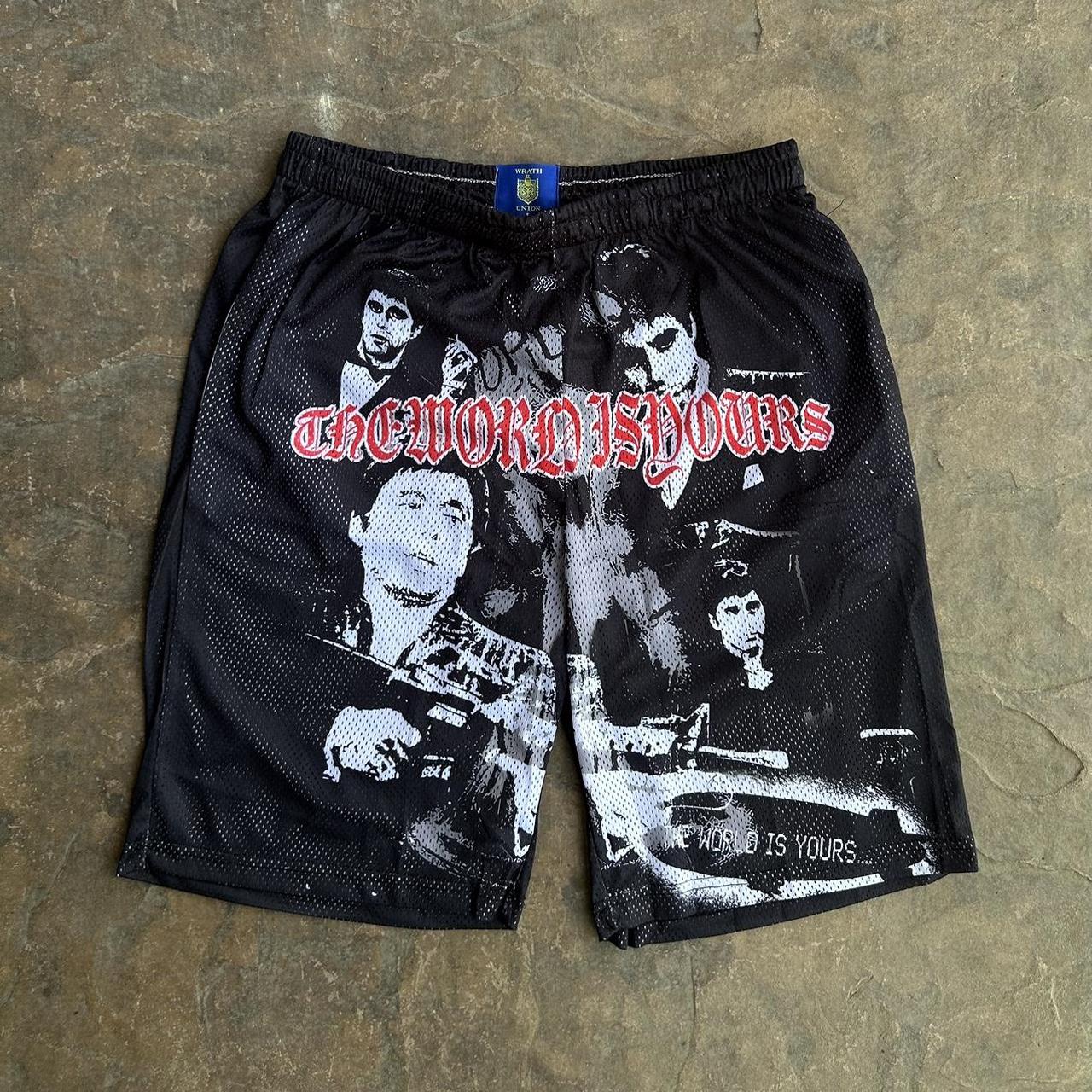 Wrath Union The world is yours Scarface shorts New... - Depop