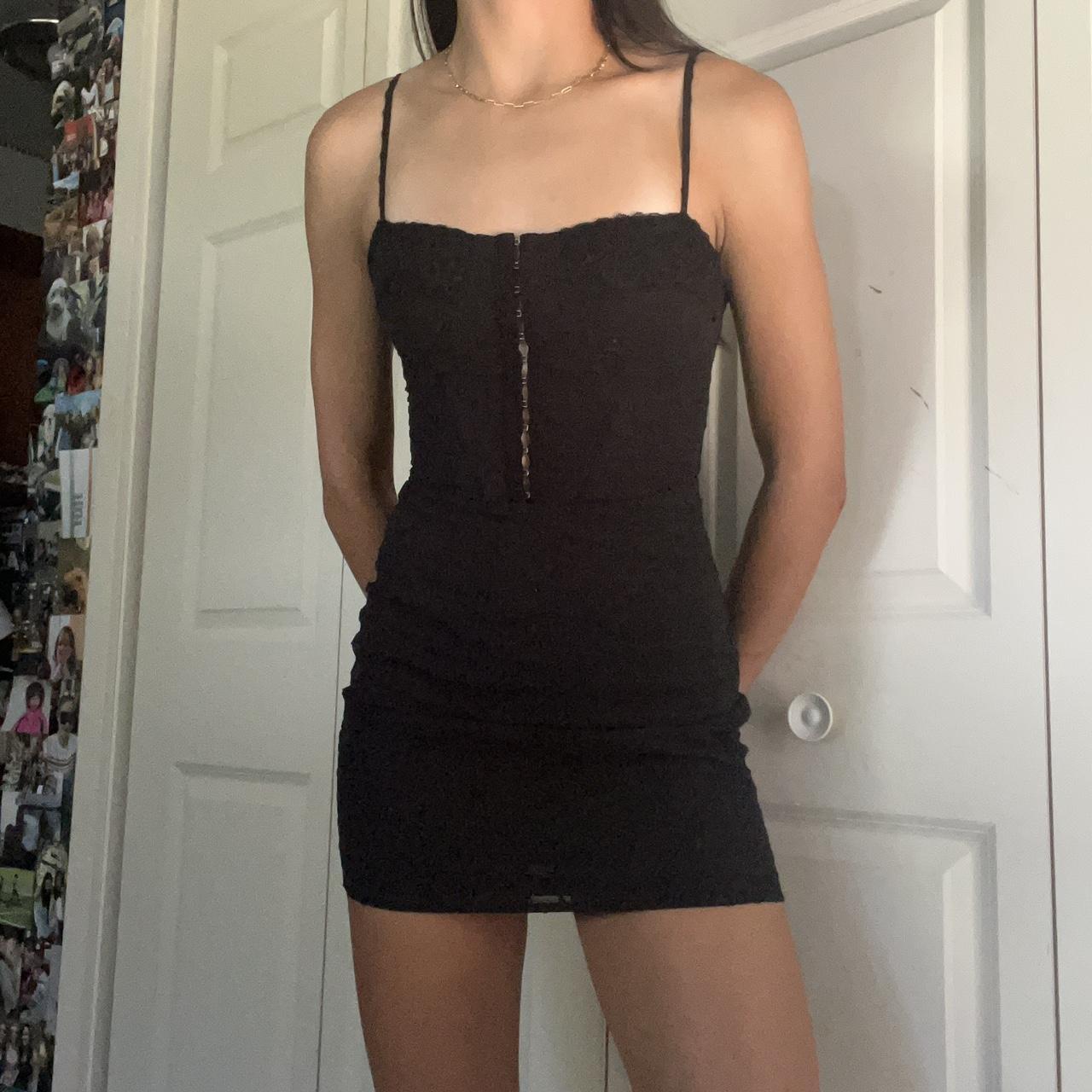 LA hearts Pacsun black corset mini dress size xs,... - Depop