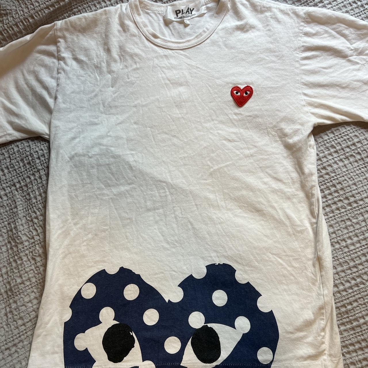 Mens CDG tee size Large runs a little small. Used... - Depop