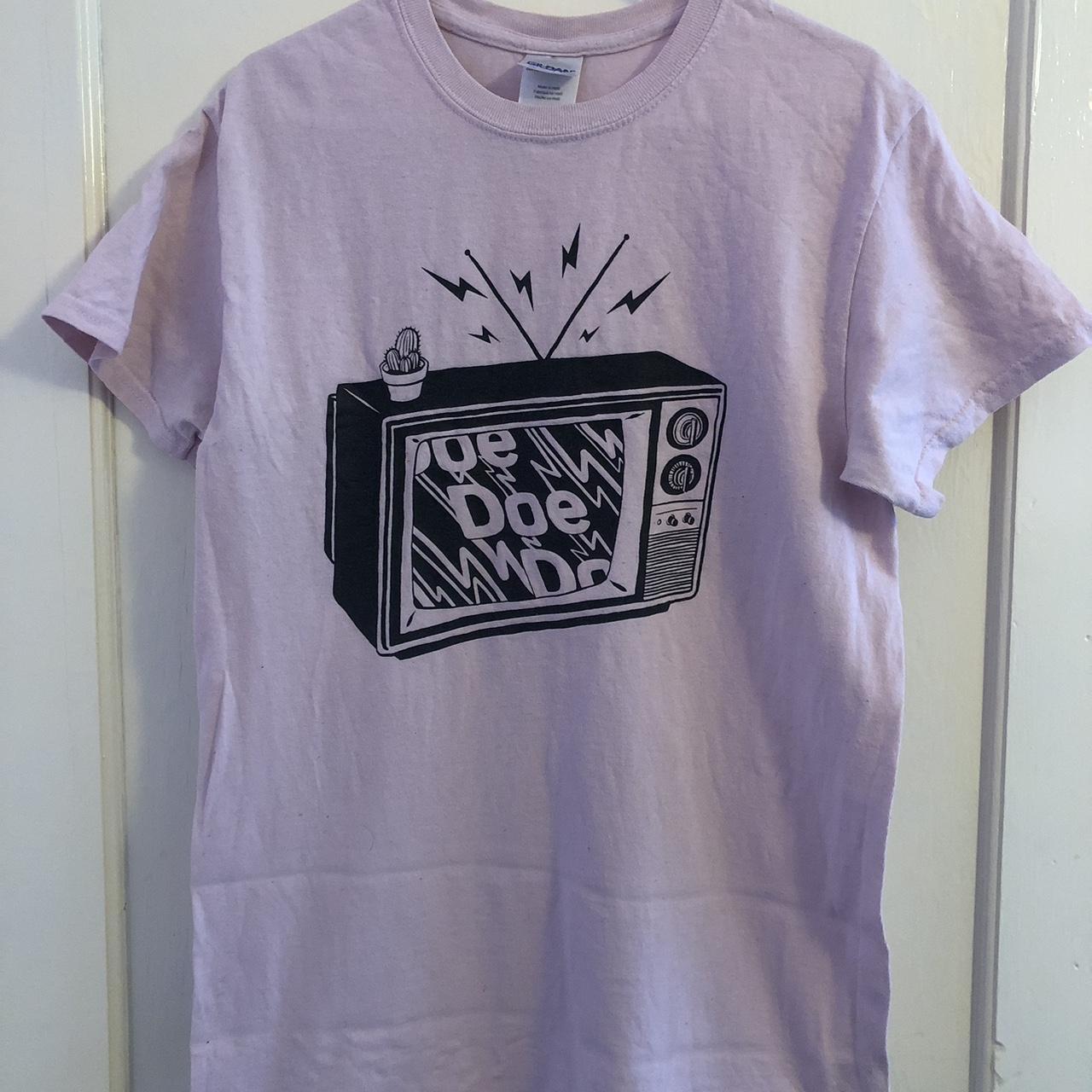 Doe band t shirt Pale pink t shirt, official merch... - Depop