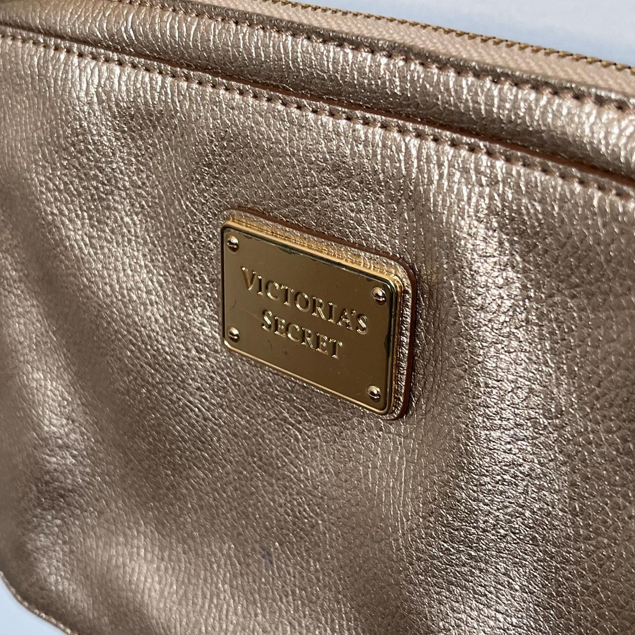 'victoria secret' gold handbag used - good... - Depop