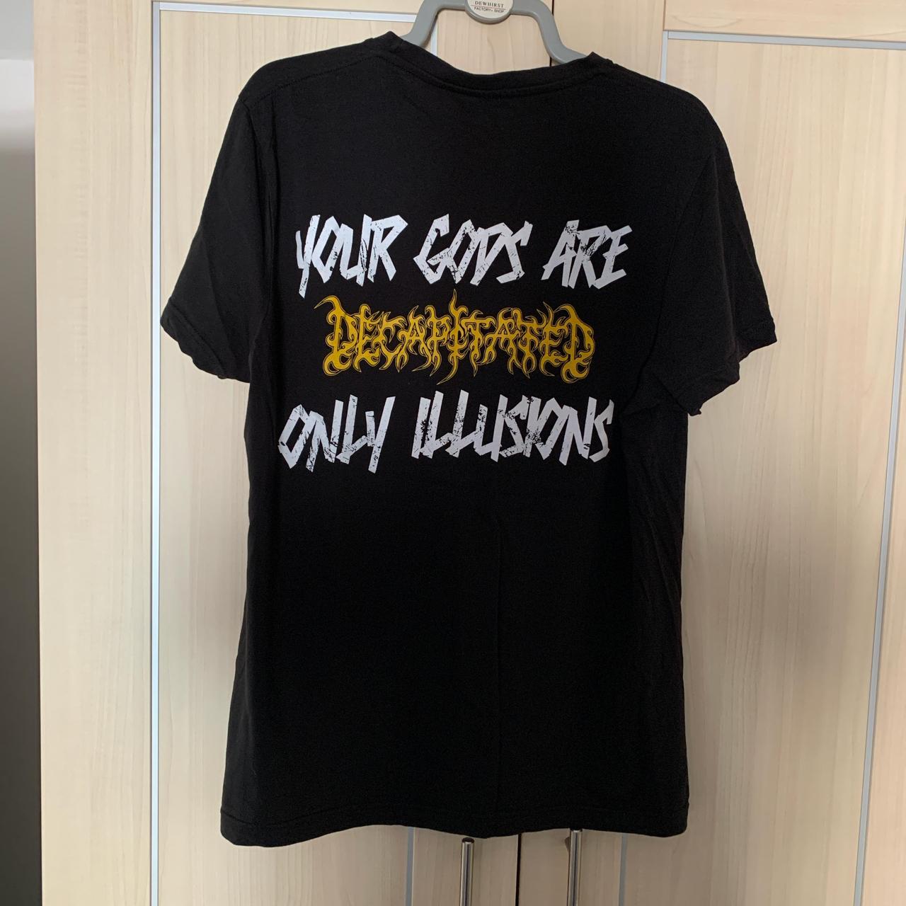 Black and yellow Decapitated band tee #metal #bandtee - Depop