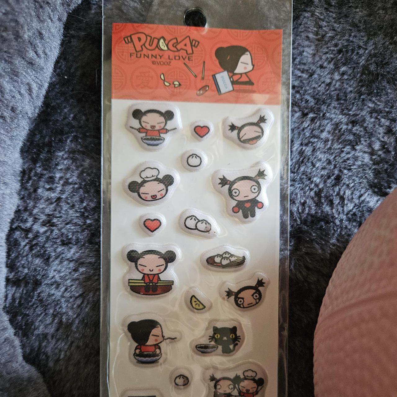 Pucca puffy stickers no tracking just stamps Once... - Depop