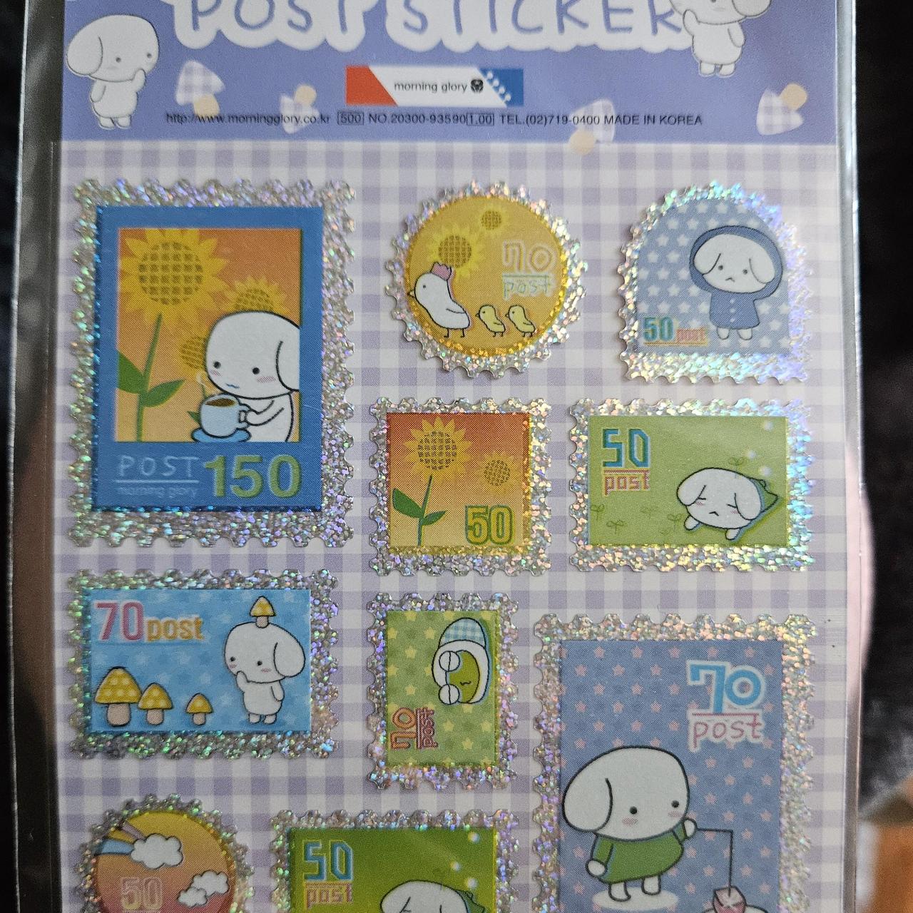 Cute stamps stickers #vtg#korean#stickers - Depop