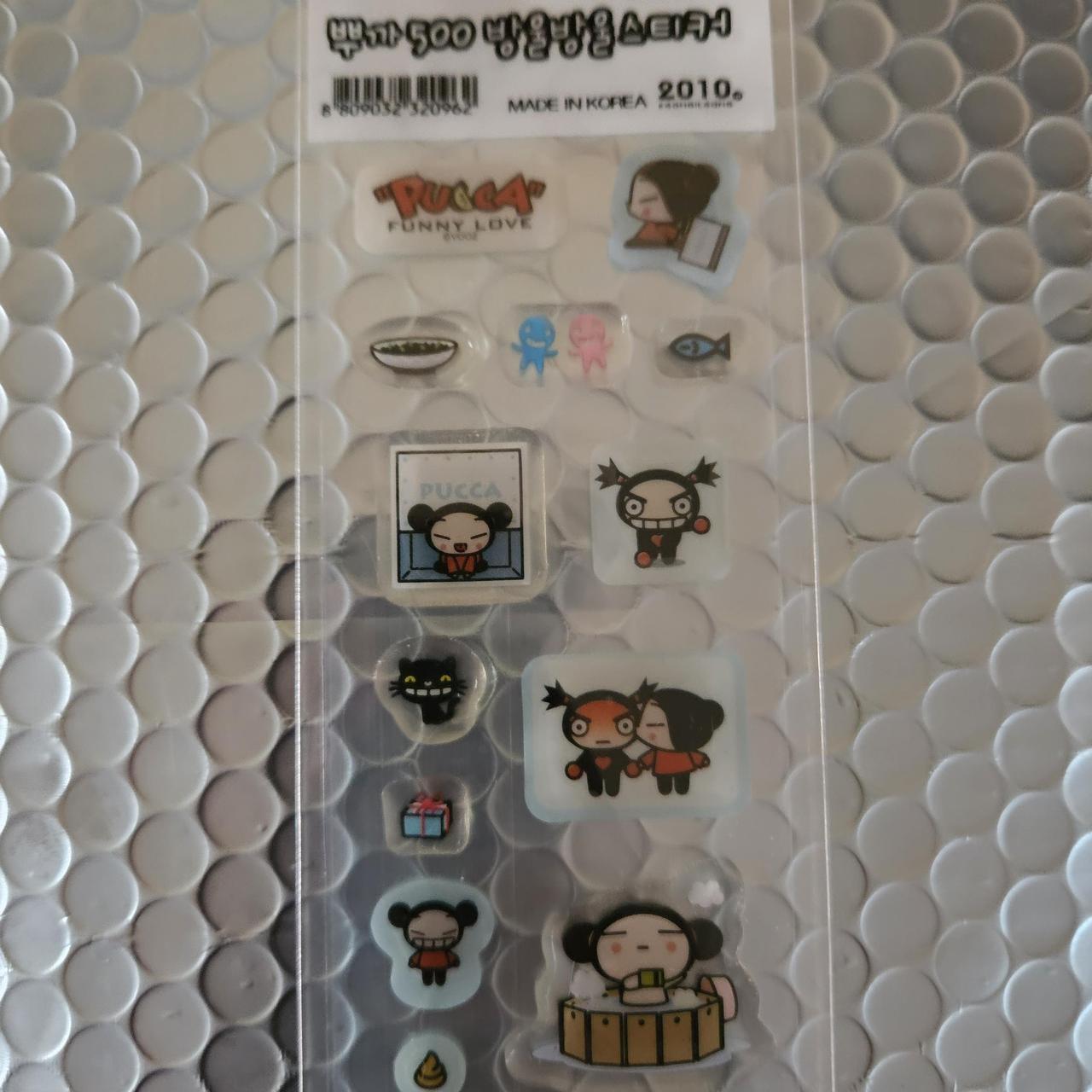 Vtg pucca gel stickers #pucca#stickers#vtg#korean - Depop