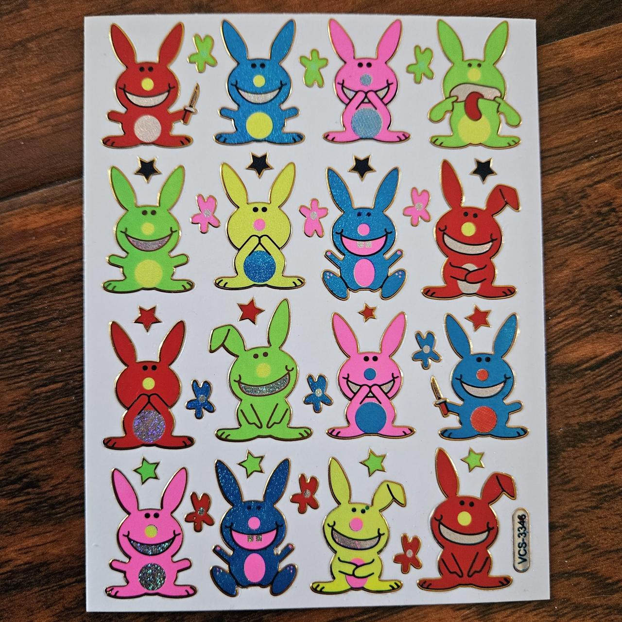 Colorful happy bunny... - Depop