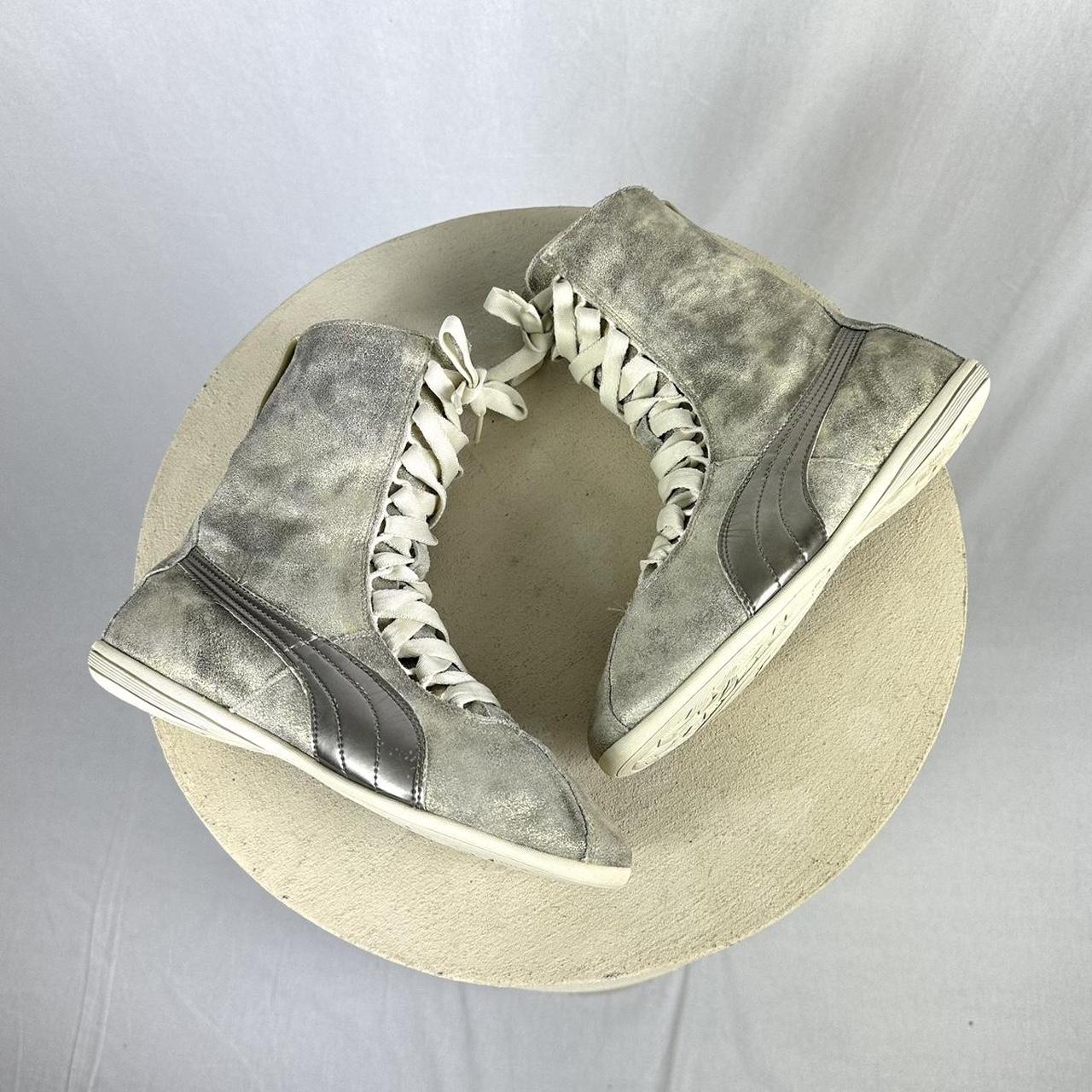 👽 Puma lace up boxing / wrestling glitter boots, in... - Depop