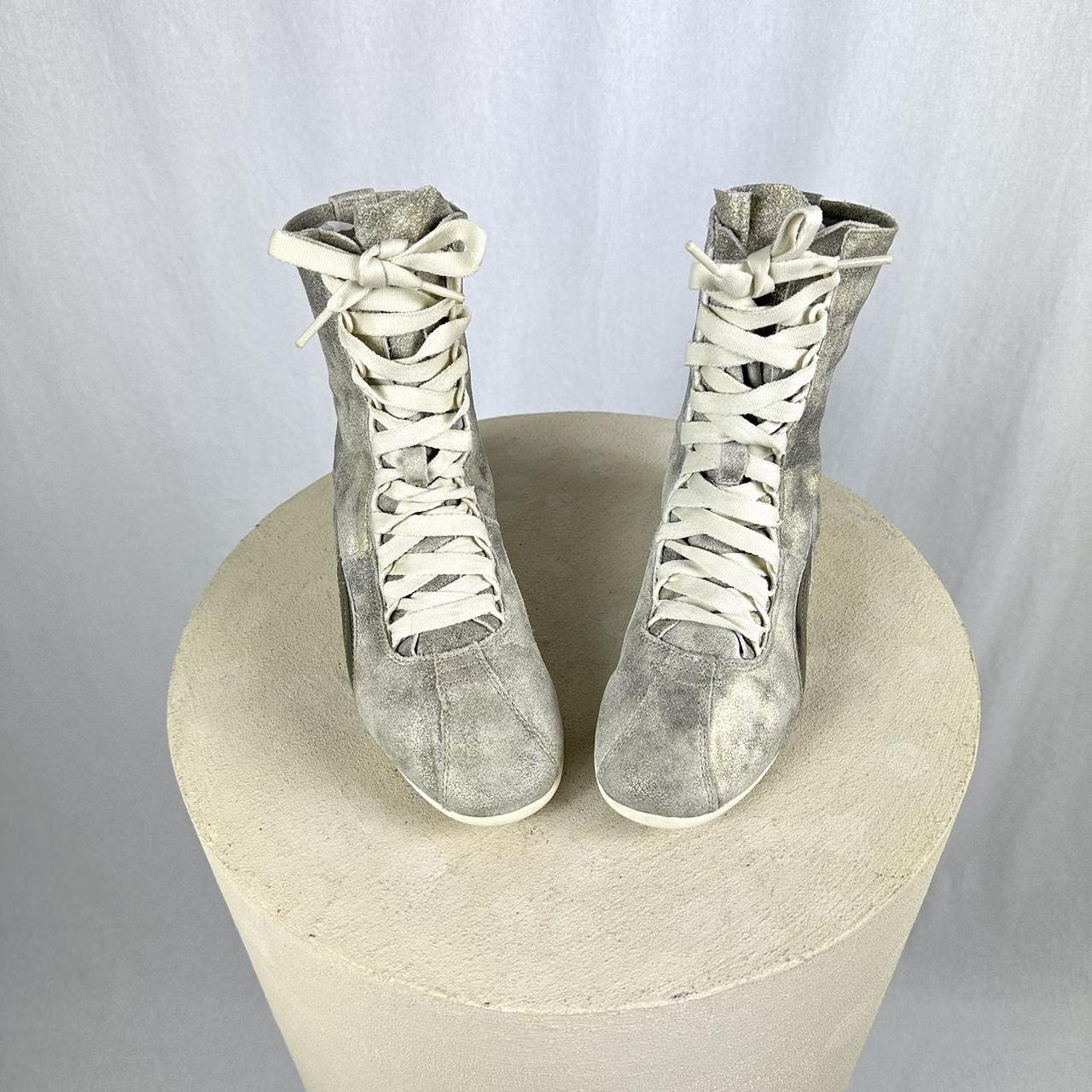 👽 Puma lace up boxing / wrestling glitter boots, in... - Depop