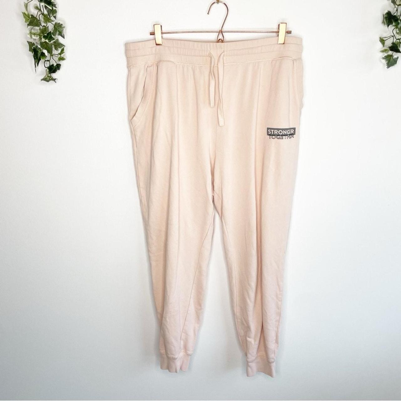 PELOTON Light Pink Graphic Sweatpants Joggers Size... | Depop