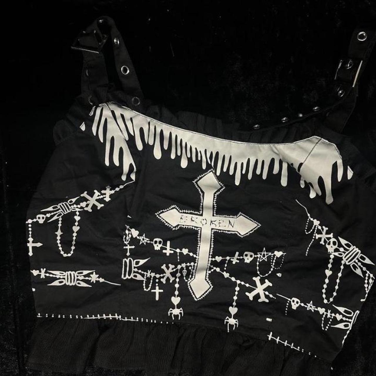 Dolls Kill X Broken Brainz Sending Prayerz Corset Depop