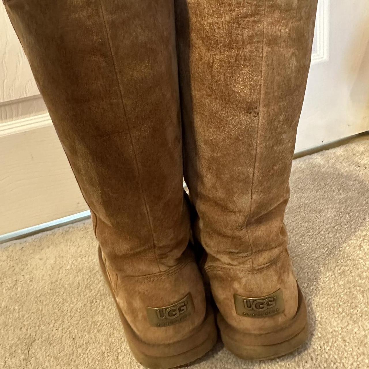 Classic Tall II ugg Boot. Chestnut. Small paint... - Depop