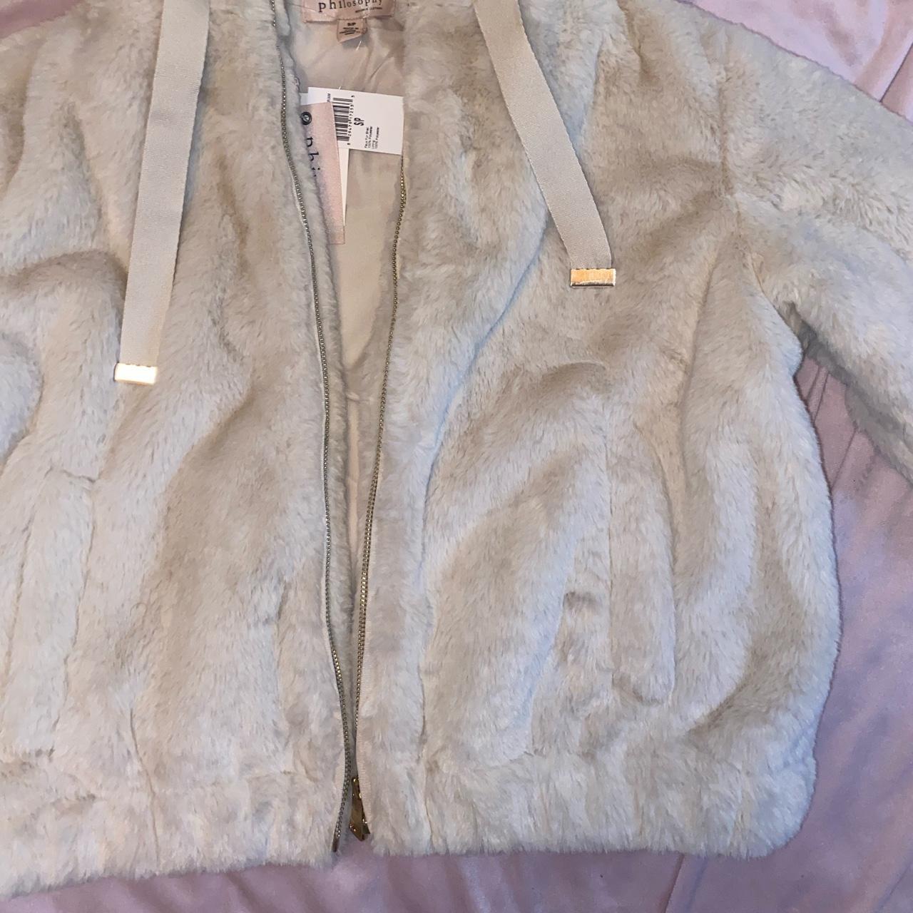 Philosophy faux fur zip up 💓 Literally incredibly... - Depop